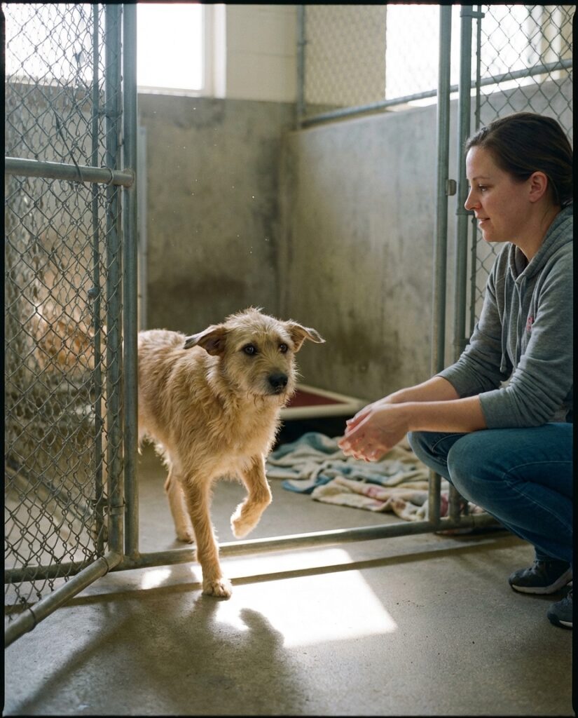 The Rescue Dog Refused to Step Into the Light on Day One — What ...